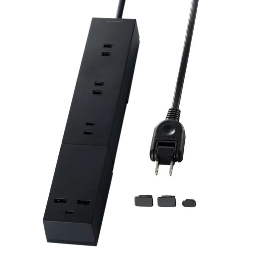 3つの差込口と1つのUSBType-C(TM)(USB-C(TM))ポート、2つのUSB-Aポートを備えたUSBタップです。 USBの最大出力は32Wで、別途充電器などを用意することなく、対応するスマートフォンやタブレットを複数同時に充電で...