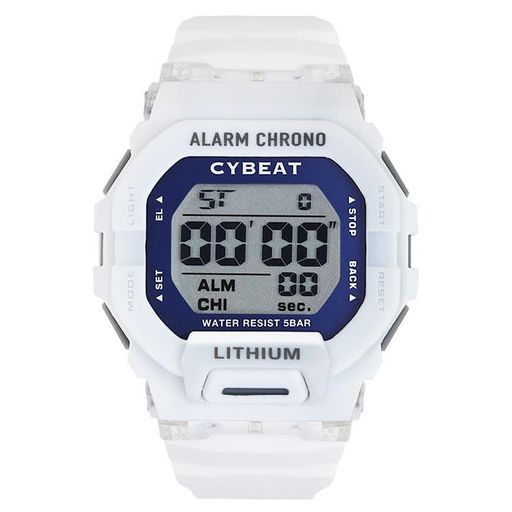 CYBEATデジタル 5気圧防水・時報機能 EL 全面ライト・アラーム機能 カレンダー機能(日付・曜日) ストップウォッチ機能