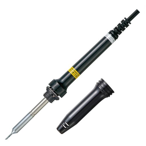 全長:204mm 最高温度:470°C 消費電力:32W 定格電圧:100V 重量:143g 付属コテ先:ST-21