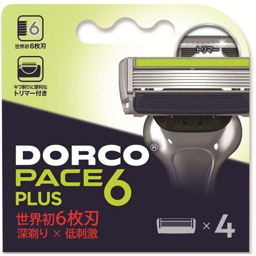 世界初6枚刃でトリマー機能付き。 替刃4ヶ入り 除毛 商品サイズ (幅x奥行x高さ) :100x20x100mm 原産国:大韓民国 内容量:4個入 材質:刃/ステンレス鋼