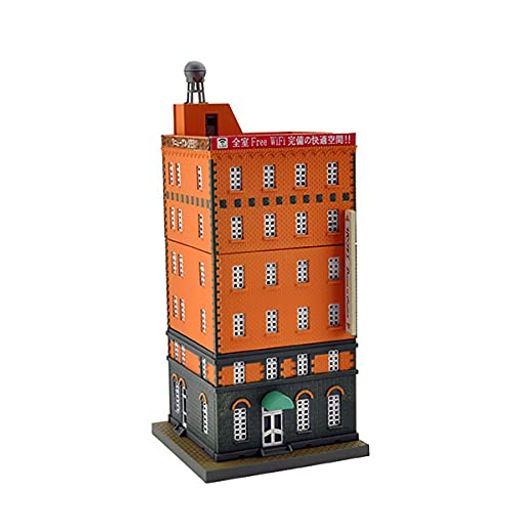 郊外の沿線にあるホテルを再現。 1/150スケール、Nゲージサイズ 塗装済・簡易組み立てキット ※写真はイメージです。フィギュア、小物は別売りです。 原産国:中国