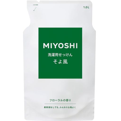 商品名:[ミヨシ石鹸 液体せっけんそよ風 詰替用 1000mL スタンディングタイプ ] が 3個セットです。※メーカーが最新のパッケージに変更した場合、新しいパッケージで届く場合がございますのでご了承の上ご注文くださいませ。