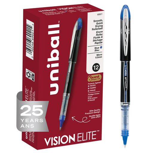 VisionEliteの25年を祝福。あらゆる高度でスムーズで漏れのないパフォーマンスで信頼されています。 キャップ付きのローラーボールペンは、滑らかなインクで一貫した鮮やかな書き心地を実現します。 0.5mmのマイクロチップにより、くっき...
