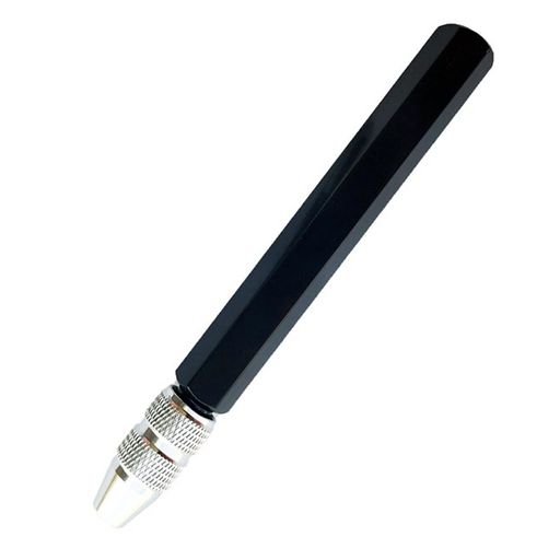 【セット内容】ラインチゼルホルダーx1点。サイズ:長さ120mmx幅128mm。カラー:(ボディー:ブラック、キャップ:シルバー)。 【軸径3.175mm〜3.2mm対応】このホルダーは軸径3.175mm〜3.2mmのラインチゼル用替刃に適...