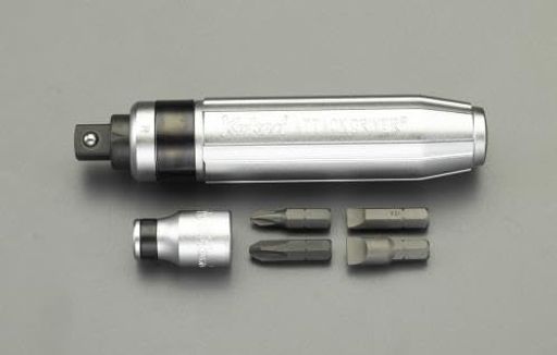 セット内容:6点^(+)ビット:#2・#3^(‐)ビット:1.6x9・1.6x11mm^ビットホルダー:8mm(5/16")hexx1/2"sq^ドライバー全長:143mm^ドライバー差込角:1/2"^ビット対辺:8mm(5/16")^ビッ...