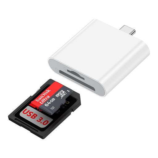 2in1 SD/TF マルチカードリーダー:カードリーダー タイプCはSDカード、TFカード二つスロットが備えており、SD、SDHC、SDXC、RS-MMC、MMC、MMC Micro、RS MMC;Micro SD、Micro SDHC、...