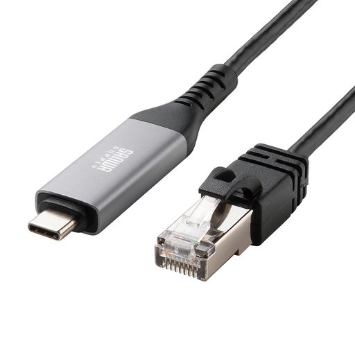 USB Type-CポートをLANポート(RJ-45)に変換し、有線ネットワークに直接接続が可能です。 LANポート非搭載のパソコンでも、ケーブル1本でスムーズに有線接続できます。 有線接続により、Wi-Fiよりも安定した高速通信を実現しま...