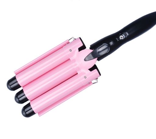Baby Center 1号店 プロ仕様 Max210°C セラミックコーディング 3連バレルのウェーブアイロン ヘアアイロン (2段階28mm)
