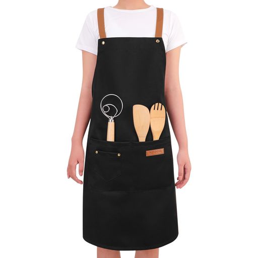 【サイズ】エプロンの長さは75cm、幅は68cmです。フリーサイズなので、どんな体型にもフィットし、男女問わずお使いいただけます 【素材】エプロン本体はポリエステル繊維で作られており、柔軟で快適な着心地を実現し、シワになりにくいです。汚れに...
