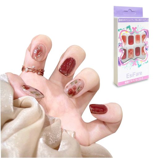 【パッケージ】予備のネイルチップを含む24枚+ネイル用両面テープ+爪やすり1枚です。(パッケージ更新のため、新旧パッケージはランダムに発送されます。) 【サイズ】このネイルチップは24枚の爪&amp;12種類のサイズがあり、爪の大きさに合わ...