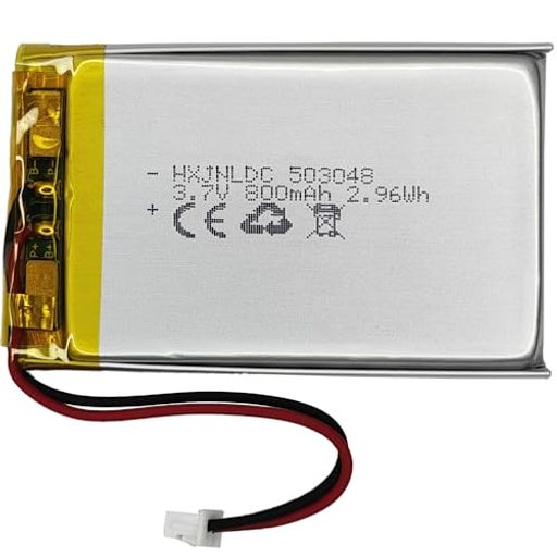 このバッテリーは、2.96Wh800mAh未満のDIY3.7-5Vで、電子製品に適用できます。(星(塗り潰し)大電力電動工具や航空機には適用されない) コネクタの仕様と極性は製品の表示画像に基づいています、星(塗り潰し)赤い線は正極「+」、...