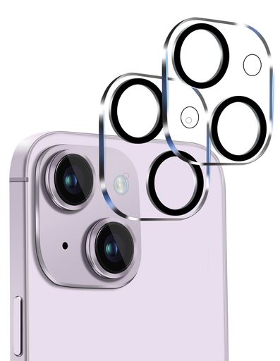 【対応機種】iPhone 14 / iPhone 14 Plus 専用 カメラ 保護フィルム、全方位の保護を提供します。(2枚セット) 【硬度9H&amp;耐衝突性】:硬度は9Hと、落下、スクラッチ、衝突、衝撃に高い耐久性があります。ハード...