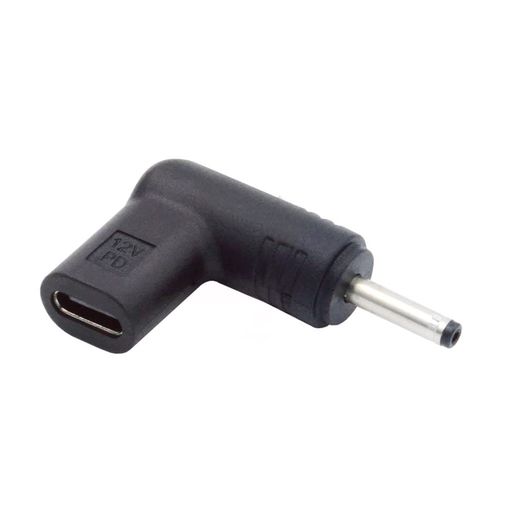 出力:DCオス、DC 12Vのみ(5v/9V/15V/20Vには対応していません) USB 3.1 タイプ C USB-C メス - DC 12V 3.0*1.1mm プラグ アダプター PD エミュレーター トリガー 90 度アングル 入...