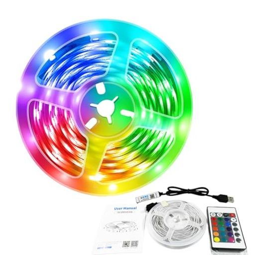 【製品仕様】ledテープライトx 1(10m)、コントローラx 1、USBプラグx1 【安全設計&amp;簡単取り付け】誰でも5分でデコレーション完了、5Vの低電圧駆動なので、発熱が少なく、長時間触れても安全。 【USB給電だから、コンセン...