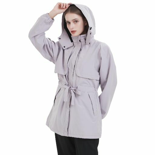 [防水素材]このレインジャケットは防水素材として実績の高い耐水圧10000mm透湿度5000g/m2·24hrのTPUラミネート生地を採用。耐水圧は10000mmH2Oとは、なんと傘の10倍の防水性、一般的な雨による水圧は500-1500m...