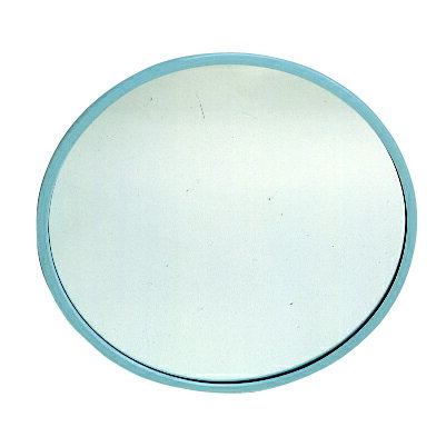 サイズ丸型210φ（直径210mm） 色グレー 材質鏡面：ガラス本体：樹脂ステー：鉄 局面R250mm 重量0.48kg 付属壁面用取り付け金具 セットでご利用いただける取付金具 ブロックなどに挟み込む場合 商品を見る ポールなどにベルトで...