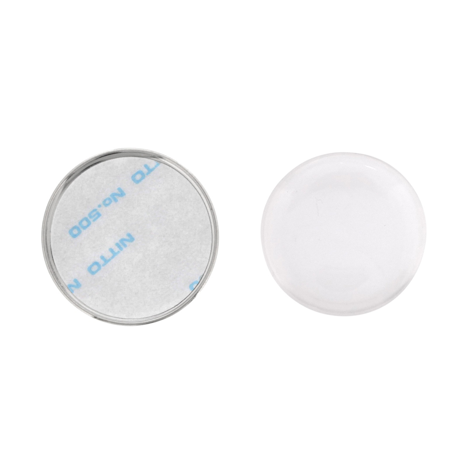 透明なドーム状の特殊樹脂でできたシールを写真、印刷物などに直接貼ることで ぷっくりとした透明感のあるオリジナルのピンバッジが作れるパーツキット。 &nbsp; 作り方はとても簡単！印刷した紙にドームシールを貼り、 余分な部分をカットした後、...