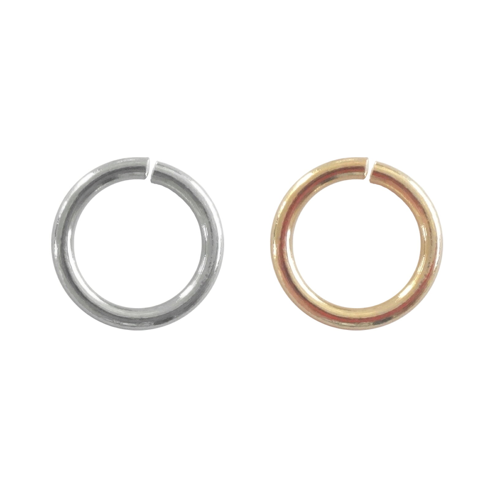 金具やパーツをつなぐ部品。 チェーンを組んだりチャームを下げたり、ハンドメイドに欠かせないパーツです。 ※まれに袋の中でカン同士が絡まっている場合がございます。予めご了承ください。 &nbsp; 材質 鉄 サイズ 線径φ1.2mm×内径6....