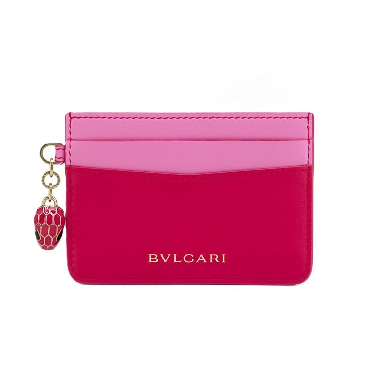 ブランド ブルガリ BVLGARI 商品名 セルペンティ カードケース 製造国 イタリア 素材 レザー 色 ピンク 商品仕様 [収納] ・メインポケット×1 ・カードポケット×4 [サイズ] ・横：10cm ・高さ：7cm ※多少の誤差はご...