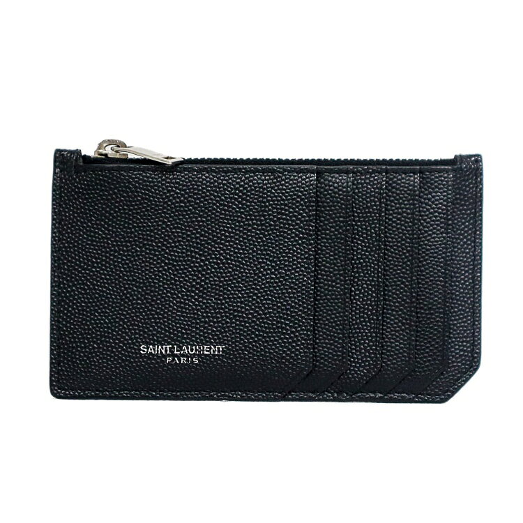 ブランドサンローラン　Saint Laurent　 商品名フラグメントケースカードケースコインケース 型番453589 素材レザー 色ブラック 商品仕様・カードポケット×5・コインポケット×1　 サイズ・横幅：13cm・高さ：7cm・奥行/...