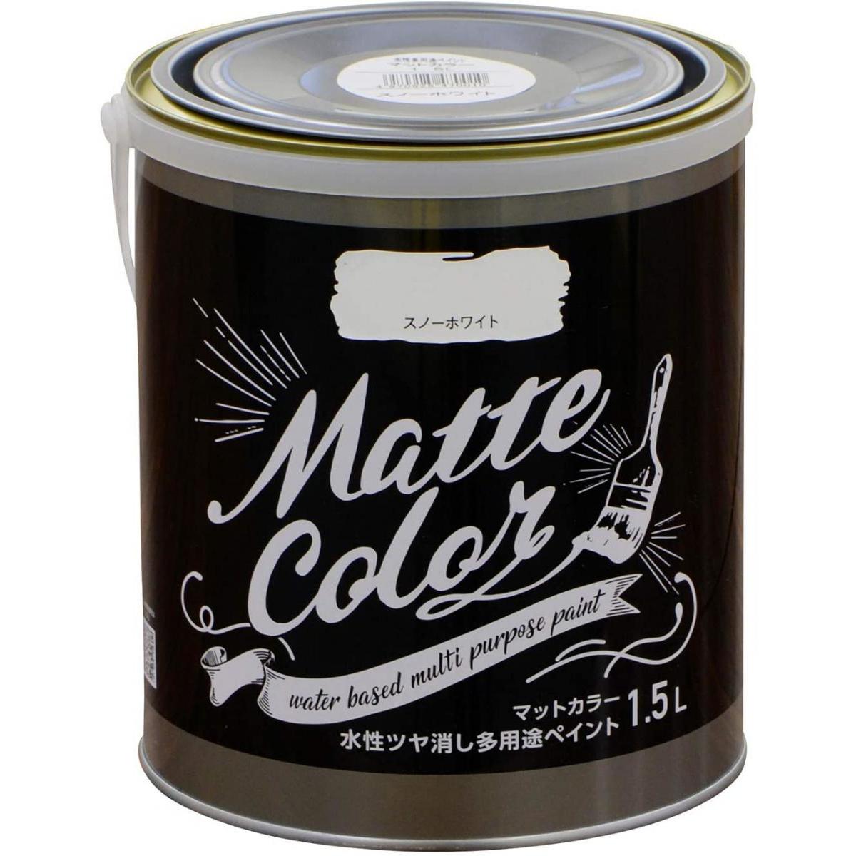 容量: 1.5L 標準塗り回数: 1回塗り 光沢:ツヤ消し 塗り面積: 10m2~12m2(タタミ5~7枚分) 塗料タイプ:水性アクリルウレタンエマルション樹脂塗料 乾燥時間:夏期/2時間、冬期/4時間 落ち着いたツヤ消し(マット調)に仕上...