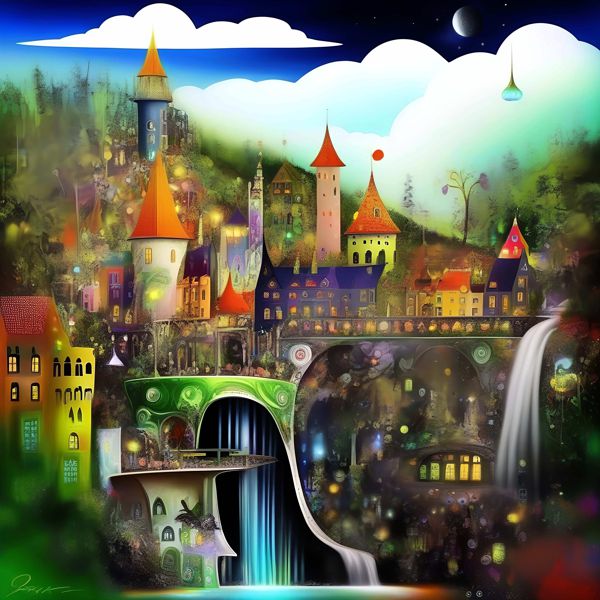 カナブストラクuド風ですが絵画ではありません．AI が理解した「カナブストラクuド風」の表現になっています．最初の商品画像がポスターの全体図です．2 番めの商品画像として中央部分の拡大図をのせています． 【購入方法・サイズなどについて】 サ...