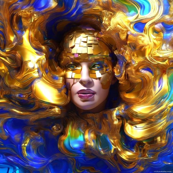 最初の商品画像がポスターの全体図です．2 番めの商品画像として中央部分の拡大図をのせています． 【GPT5/4o による解説】 (正確でない場合がありますので，ご注意ください.) この絵は，鮮やかな色彩と抽象的な形状が特徴的で，グスタフ・ク...