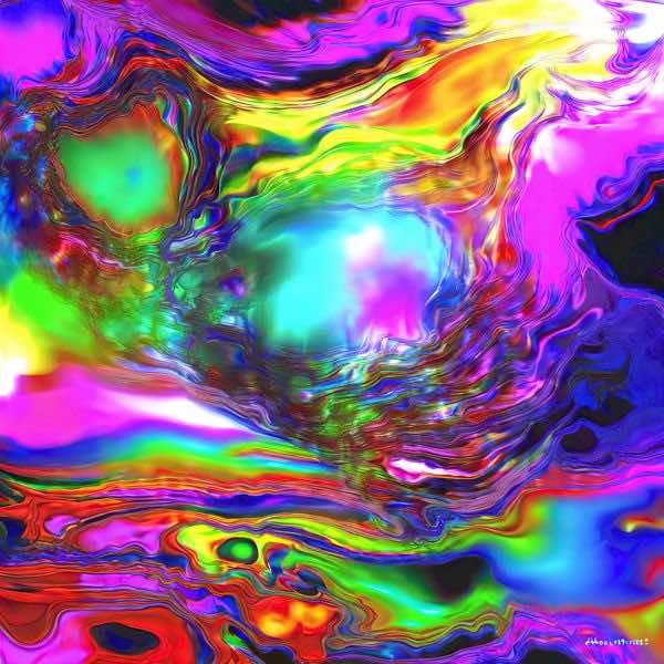 最初の商品画像がポスターの全体図です．2 番めの商品画像として中央部分の拡大図をのせています． 【GPT5/4o による解説】 (正確でない場合がありますので，ご注意ください.) この絵は，鮮やかな色彩と流動的な形状が特徴的な抽象画です． ...