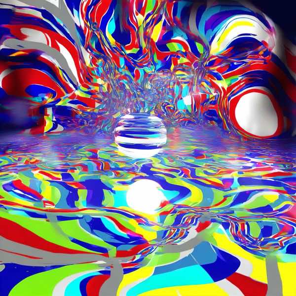 最初の商品画像がポスターの全体図です．2 番めの商品画像として中央部分の拡大図をのせています． 【GPT5/4o による解説】 (正確でない場合がありますので，ご注意ください.) この絵は，色彩の大胆な使用と抽象的な形状が特徴的です． 鮮や...