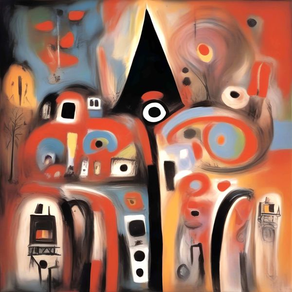 カナブストラクuド風ですが絵画ではありません．AI が理解した「カナブストラクuド風」の表現になっています．最初の商品画像がポスターの全体図です．2 番めの商品画像として中央部分の拡大図をのせています． 【購入方法・サイズなどについて】 サ...