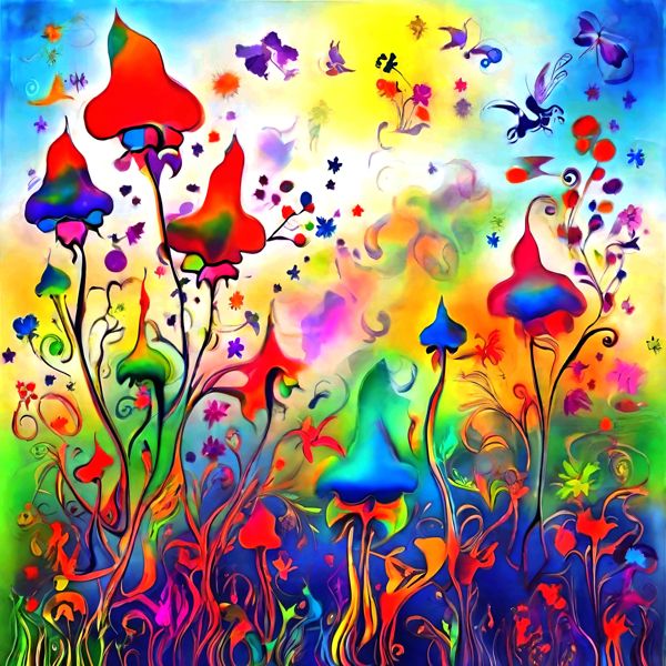 最初の商品画像がポスターの全体図です．2 番めの商品画像として中央部分の拡大図をのせています． 【GPT5/4o による解説】 (正確でない場合がありますので，ご注意ください.) この絵は，幻想的で夢のような雰囲気を持つ作品です． 色彩の豊...