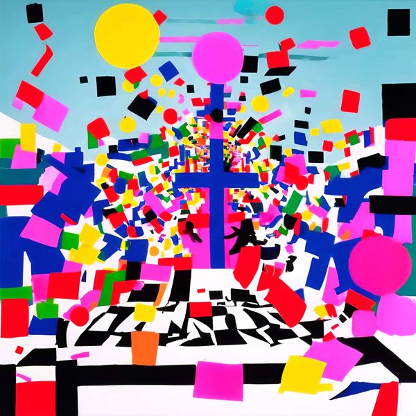 最初の商品画像がポスターの全体図です．2 番めの商品画像として中央部分の拡大図をのせています． 【購入方法・サイズなどについて】 サイズはつぎのうちのいずれかを上記の商品リストで選択してください．いずれも正方形です．・500 mm × 50...