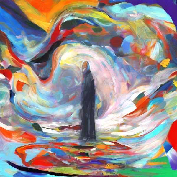 最初の商品画像がポスターの全体図です．2 番めの商品画像として中央部分の拡大図をのせています． 【GPT5/4o による解説】 (正確でない場合がありますので，ご注意ください.) この絵は，色彩の大胆な使用と流れるような筆致が特徴で，印象派...