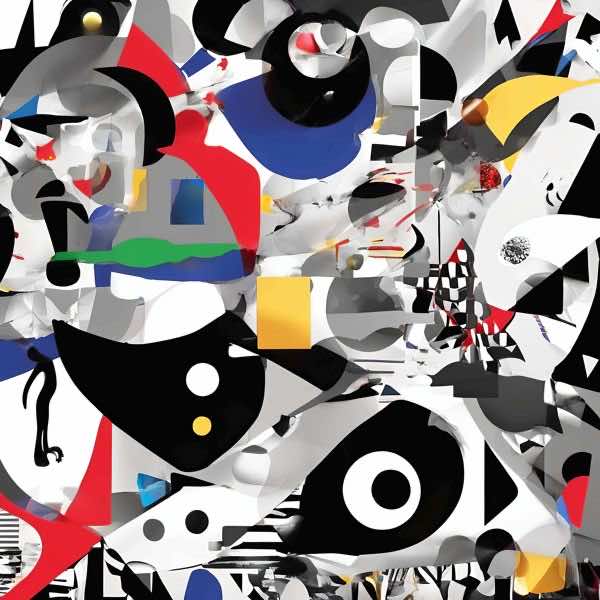 最初の商品画像がポスターの全体図です．2 番めの商品画像として中央部分の拡大図をのせています． 【GPT5/4o による解説】 (正確でない場合がありますので，ご注意ください.) この絵は，抽象芸術の影響を強く受けた作品です． 特に，ジョア...