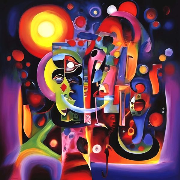 最初の商品画像がポスターの全体図です．2 番めの商品画像として中央部分の拡大図をのせています． 【GPT5/4o による解説】 (正確でない場合がありますので，ご注意ください.) この作品は濃密な色彩と滑らかなグラデーション，強いコントラス...