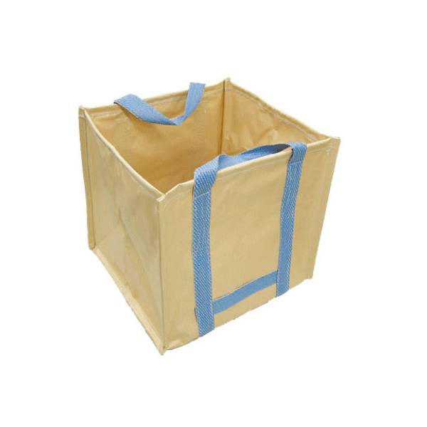 【代理店直送品※3〜4営業日出荷予定】 ハリガネを使わずしっかり自立！ 枝葉の剪定屑入れや建築現場の廃材入れに！ サイズ：55×55×55cm 容量：165L 素材：ポリプロピレン