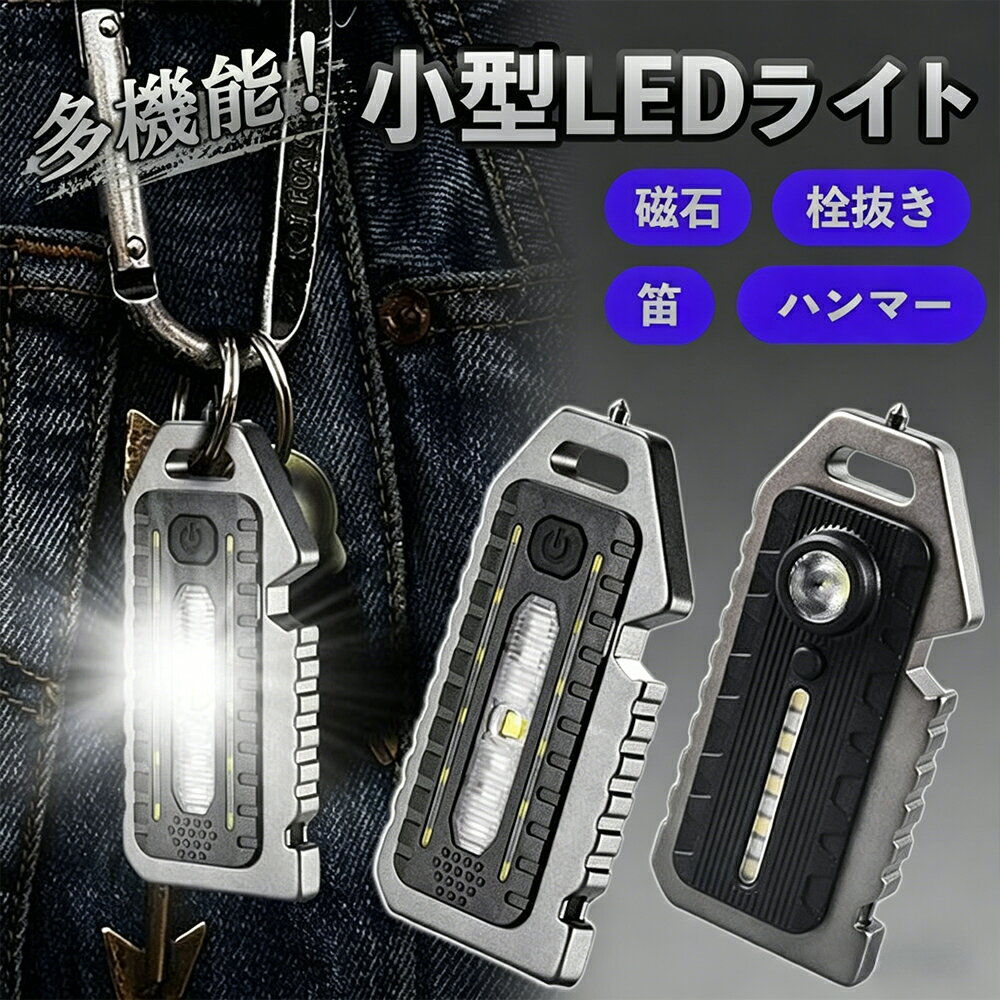 商品説明（daysunny）【キーワード】LEDライト／多機能ライト／ポケットサイズ／COBライト／Type-C充電／マグネット付き／ハンズフリー／赤青点灯／防災／非常用／夜間自転車／通勤通学／車整備／キャンプ／アウトドア／釣り／ガラス破砕...