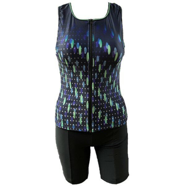 ●レディース フィットネス水着 ●素材：表地 ポリエステル85% ポリウレタン15% ●柄：ドット ●サイズ（目安） 7号（バスト80 / ヒップ82~90） 　 9号（バスト83 / ヒップ87〜95） 　11号（バスト86 / ヒップ9...