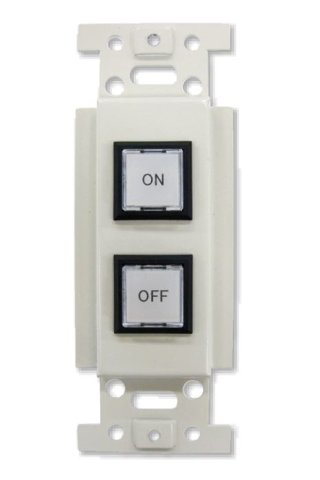 ※本商品は日時のご指定は承ることができません。 壁面埋め込みやレクチャーキャビネットにも設置可能な プロジェクター電源操作用のパネルです。 【パネル部】 全照光LED付きモーメンタリスイッチDC24V×2(ON/OFF) 【ケーブル部】 リ...