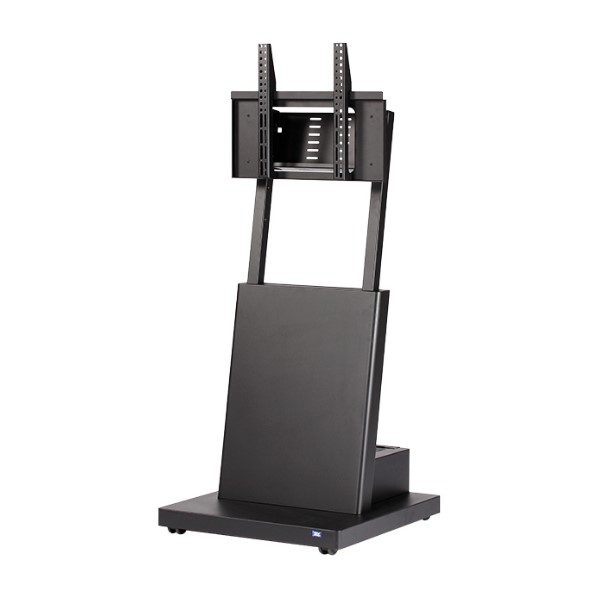 耐加重30Kg 43インチ~55インチ相当に対応したデジタルサイネージ用スタンドの フルスペックタイプ。 フルスペックタイプは、ミニマムタイプにフレームカバーとSTBや再生レコーダー等が 収納できる機器収納ボックスを装備。 外形寸法:W65...
