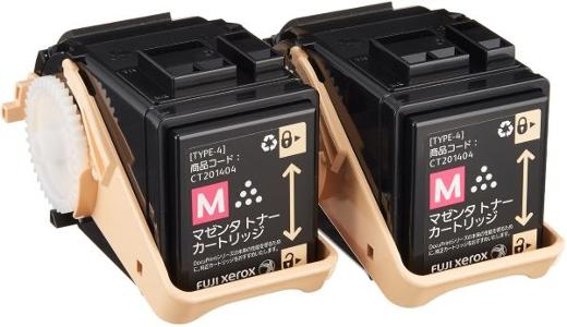メーカー：富士ゼロックス★★★ お届け先地域により、納期が異なります。お問合せ専用フォームからのご相談/お問合せ賜ります。★★★■富士ゼロックスCT201404 [マゼンタ]の参考情報　約4、500ページプリント可能。2本セット【対応機種】...