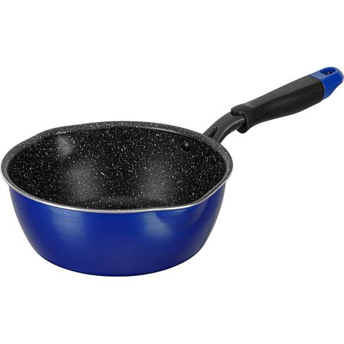 焼く・茹でる・煮る・揚げるをひとつでこなせるフライパン。1人暮らしに便利なマルチフライパン。深さ(約)77mm。※内寸。液だれしにくく注ぎやすい大きな注ぎ口付。内面はこびりつきにくく耐摩耗性に優れた4層コート「クイックマーブル」特殊ふっ素樹...