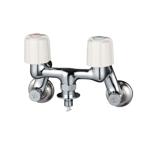 ●2ハンドル混合栓。 ●エコこま水栓で普通に使っていても節水効果があります。 ●緊急止水機能付で万一接続部が外れても、瞬時に水が止まります。 ●逆止弁付で湯水の配管への逆流を防止します。 ●取付ねじ径:PJ1/2。 ●取付ピッチ:130〜2...