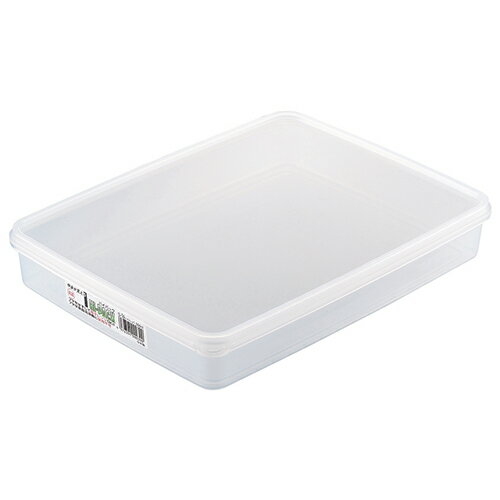 【用途】食品の保存、小物の仕分け・保管。【機能・特長】中身を確認しやすい半透明タイプです。【材質】本体:ポリプロピレン。フタ:EVA。 本体サイズ(外寸):縦302×横230×高50mm。容量:2.84L。耐熱温度:本体(-20〜120度)...