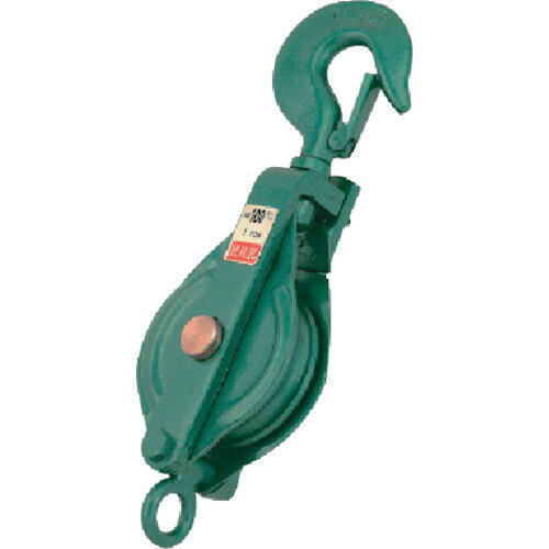 側板が開くのでロープの途中からでも装着できます。 基本使用荷重(t)：2。最大使用ロープ径(mm)：18。車数：1。車径(mm)：150。寸法(mm)A：465。寸法(mm)B：140。寸法(mm)C：60。タイプ：一車タイプ。 お届けの日...