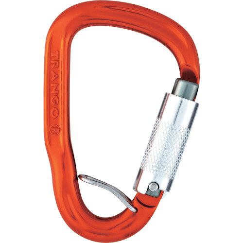 ビレイ中のカラビナの回転を防ぐ、バネ式のゲートがついたモデルです。厚みのある器具も入る、広いゲートクリアランスです。振動によるゆるみが出ないトリプルロック構造です。 色:オレンジ。幅(mm):73。長さ(mm):112。使用荷重(kN):2...