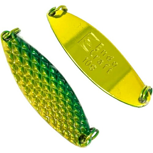 エンドウクラフトのダイヤカットスプーン ●多面体で構成されるダイヤカットは他には無い光の反射から魚を寄せる効果があります。 ●裏面にカップが無くフラットな形状(カーブはついています)は、キャスティング時に負圧がかからなく安定した飛距離がでま...