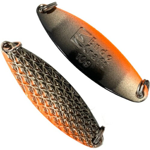 エンドウクラフトのダイヤカットスプーン ●多面体で構成されるダイヤカットは他には無い光の反射から魚を寄せる効果があります。 ●裏面にカップが無くフラットな形状(カーブはついています)は、キャスティング時に負圧がかからなく安定した飛距離がでま...