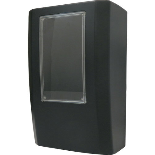 現住宅の外観にマッチする曲面をもちいたスタイリッシュなデザインです。 色:モダンブラック。奥行(mm):195。縦(mm):375。横(mm):230。適応範囲:30A・60A。スマートメーター対応。防雨型。保護等級:IP33D。隠蔽配線対...