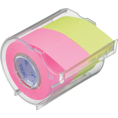 お好きな長さで切れるテープ型全面のりのフセンです。紙以外の素材にも貼れる強粘着タイプです(粗面は貼れません)。好きな長さに簡単にカットができます。フセンの裏は全面のり付です。 色:ローズ&レモン。幅(mm):25。本体ケース入り25mm。 ...